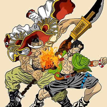 "Whitebeard and Ace " Poster for Sale by MonhOrillo056 | Redbubble