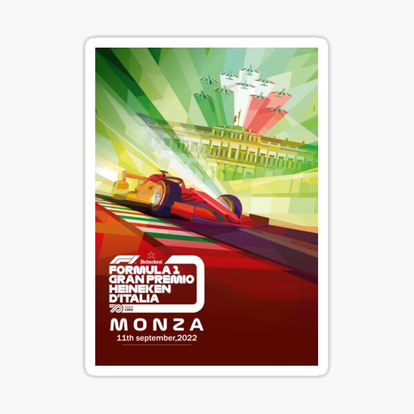 "italy grand prix formula one" Sticker for Sale by thatpochguy | Redbubble