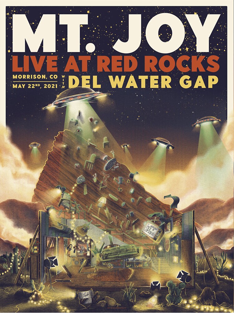 "MT Joy Live At Red Rocks" Sticker for Sale by yamatonika | Redbubble
