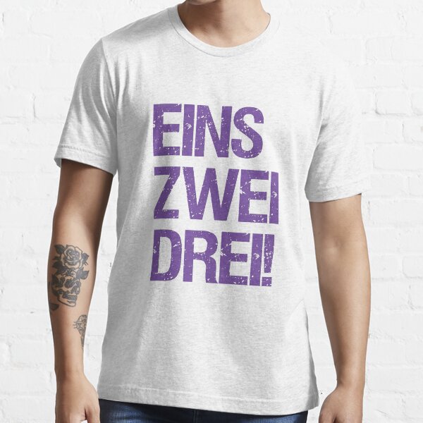 "Eins Zwei Drei -White" Essential T-Shirt for Sale by Jitter4528 ...