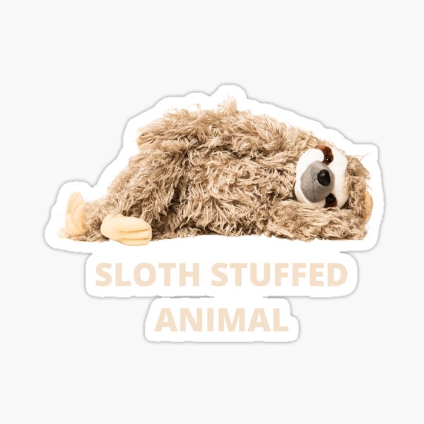 "Sloth stuffed animal" Sticker for Sale by CorneliusDesign | Redbubble