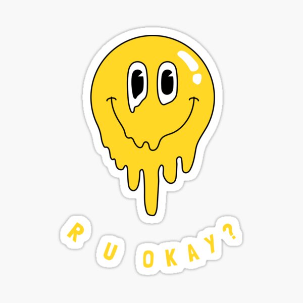 R U Okay Sticker For Sale By Mannys Vip Redbubble