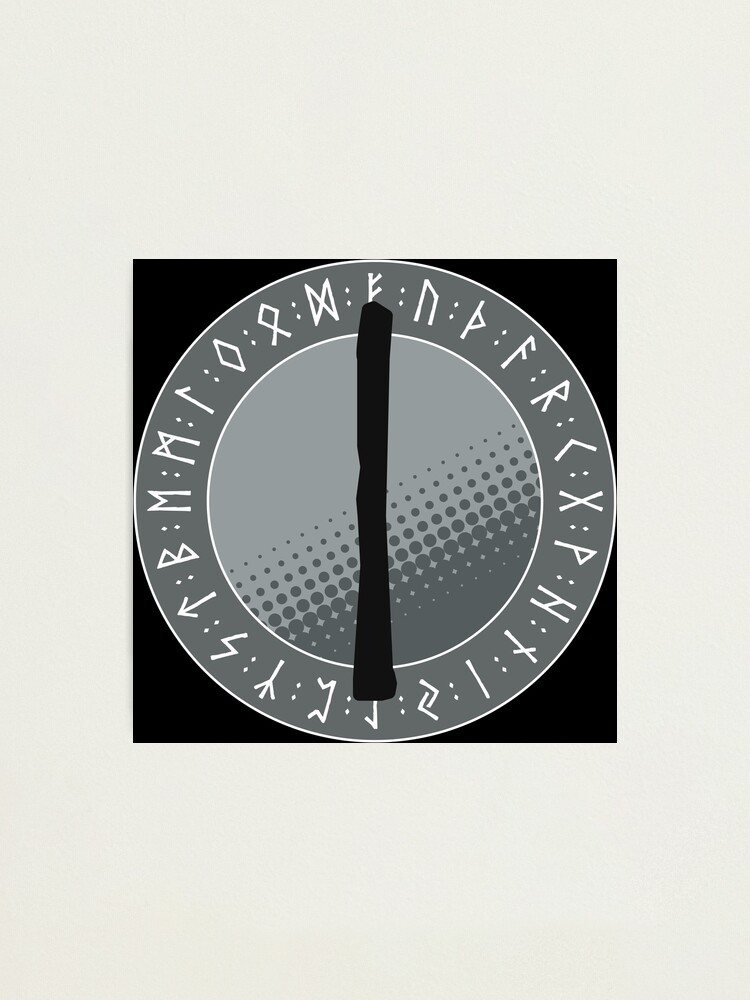 Lámina fotográfica «Runas Vikingas y Símbolos Rúnicos - Isa (Hielo)» de ...