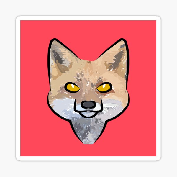 "red fox wallpaper" Sticker for Sale by Crownshpo | Redbubble