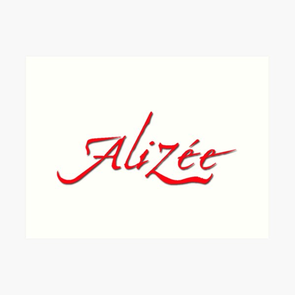 "Alizee logo" Art Print for Sale by brussouilisse | Redbubble