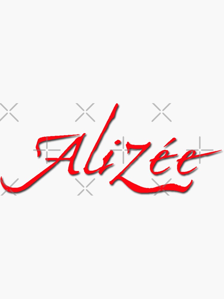 "Alizee logo" Sticker for Sale by brussouilisse | Redbubble
