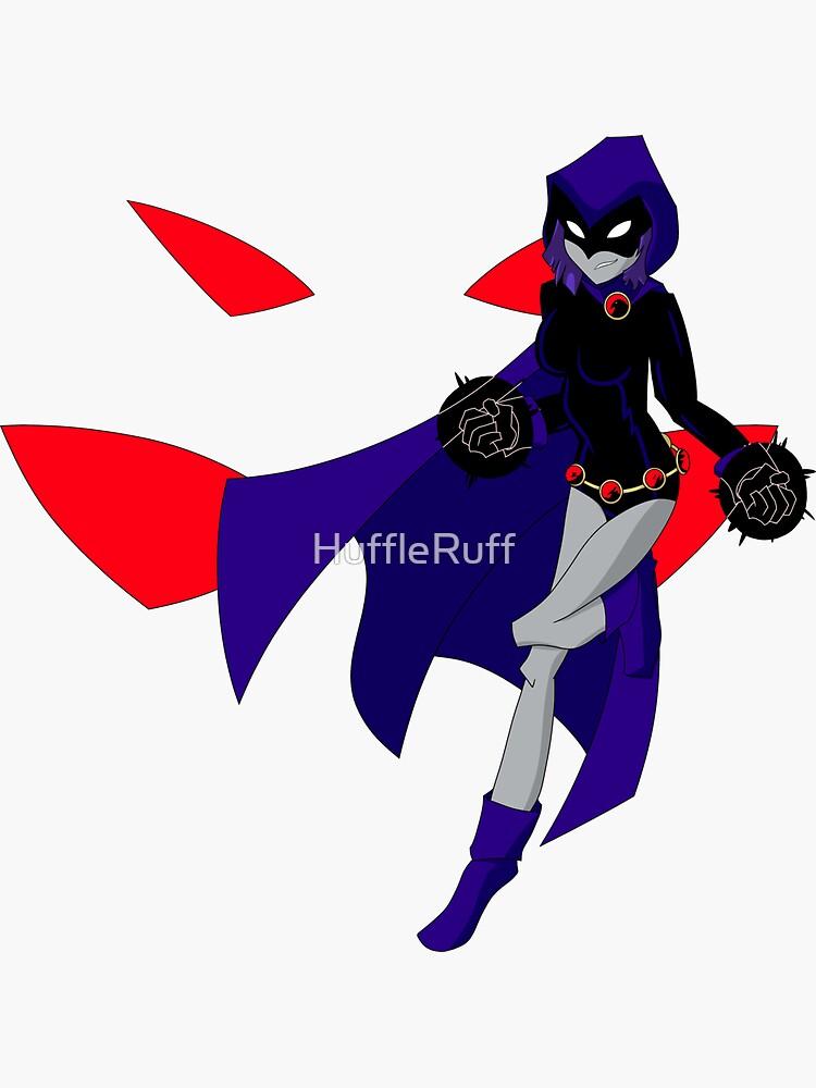 "Raven - Rachel Roth - Teen Titans" Sticker for Sale by HuffleRuff ...