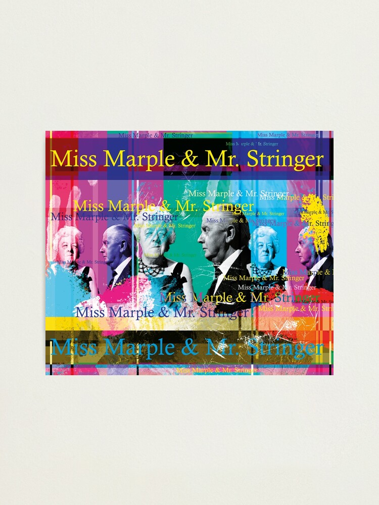 Lámina fotográfica «Miss Marple y Mr Stringer son el mejor equipo, los ...