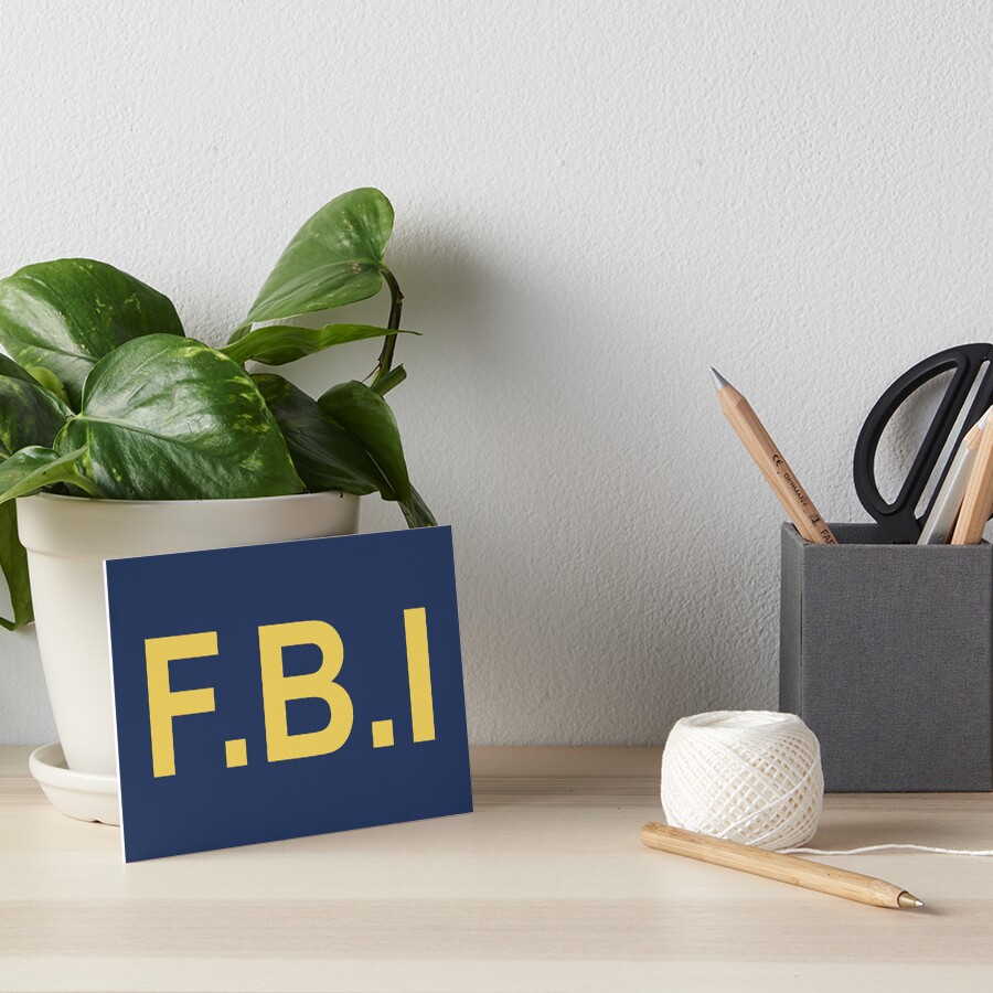 "FBI - Logo Yellow" Poster for Sale by Kris Toddington | Redbubble