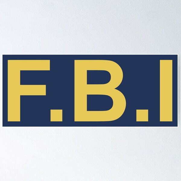 "FBI - Logo Yellow" Poster for Sale by Kris Toddington | Redbubble