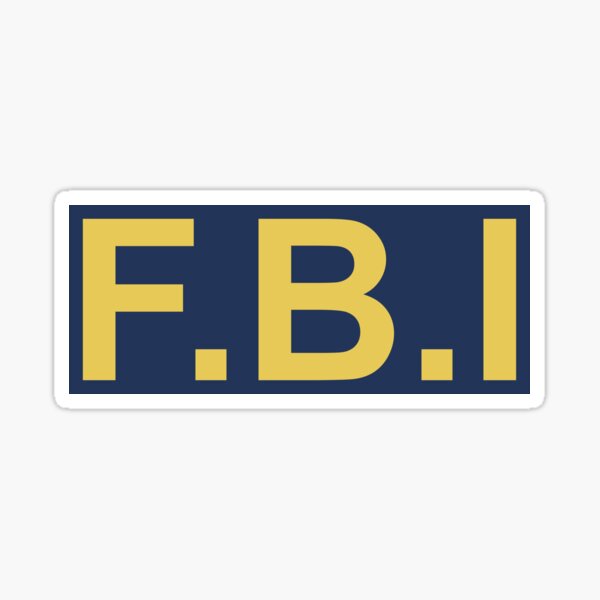 "FBI - Logo Yellow" Sticker for Sale by Shadow2403 | Redbubble