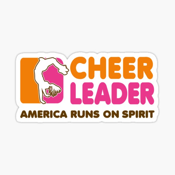 "Cheerleading Runs On Spirit For Fans" Sticker for Sale by MiriamEvelyn ...
