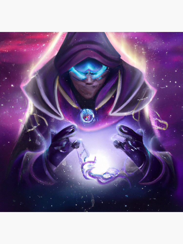 "Mysterious Powerful Magician Sticker" Sticker for Sale by ...