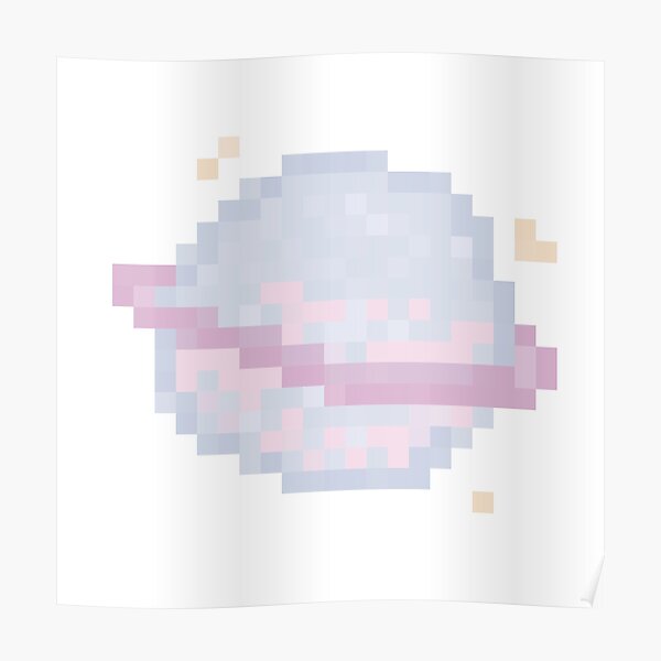 "saturn cute pixel art" Poster for Sale by Whicha12 | Redbubble