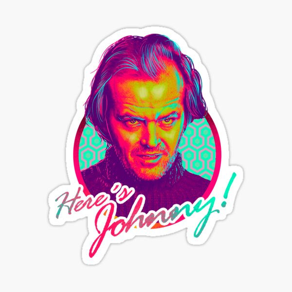 "Here´s Johnny Essential " Sticker for Sale by CliffTuttle | Redbubble