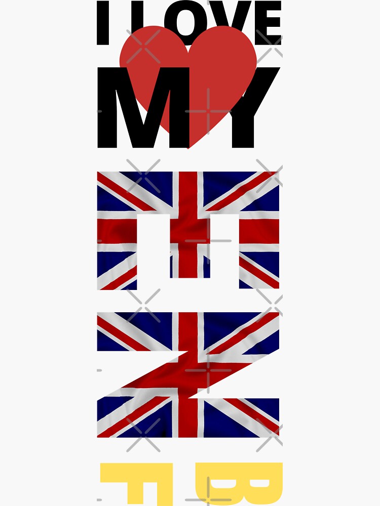 "i love my english bf i got you britisih boyfriend" Sticker for Sale by ...