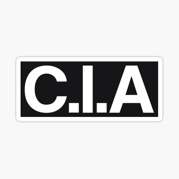 "CIA - Logo White" Sticker for Sale by Shadow2403 | Redbubble