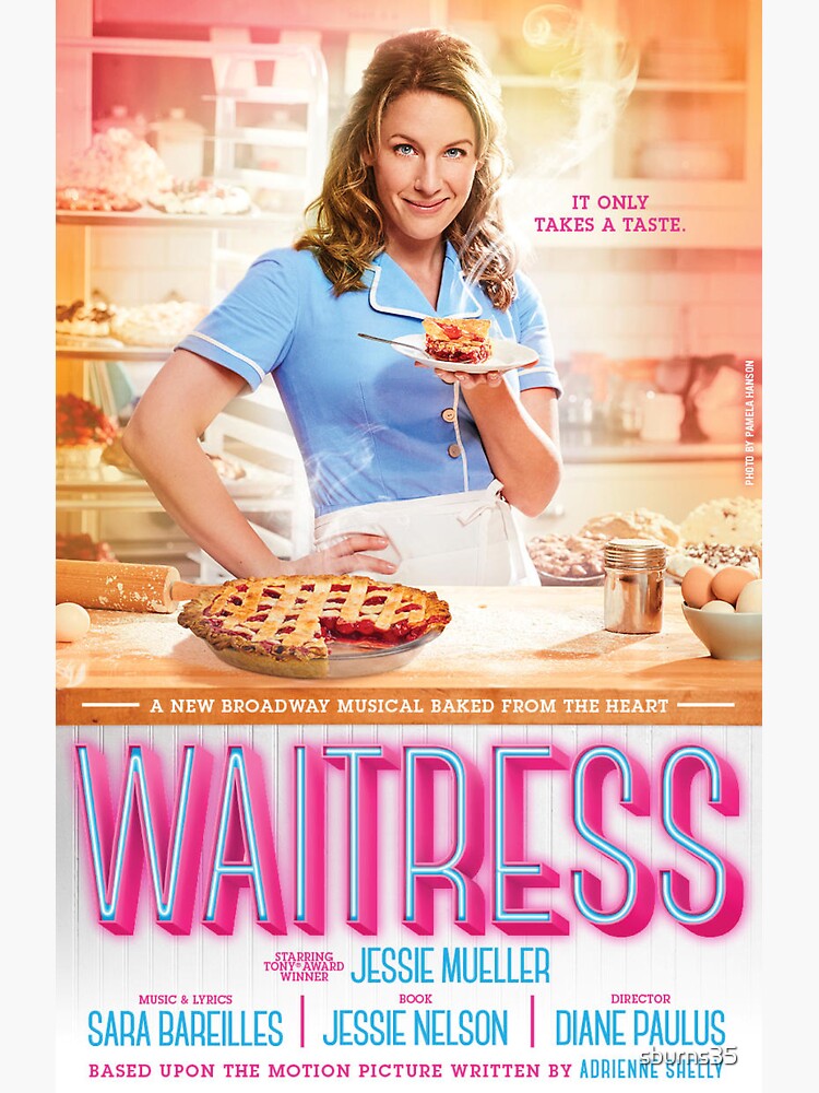 "Waitress" Sticker by sburns35 | Redbubble