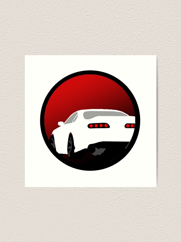 "Car guy dad JDM Japanese Toyota Supra logo " Art Print for Sale by ...