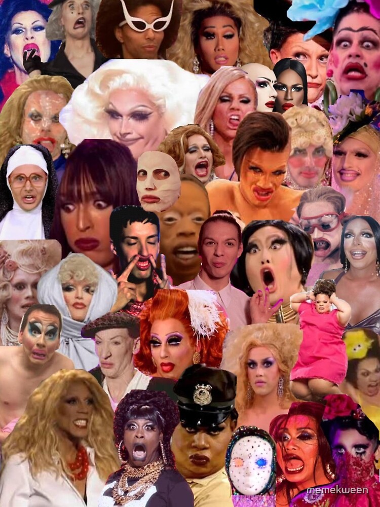 "Iconic Drag Queens collage " Poster for Sale by memekween | Redbubble