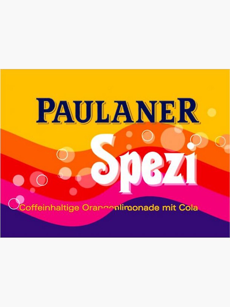 "Paulaner Spezi" Sticker for Sale by JUNIPERSTEVEN | Redbubble