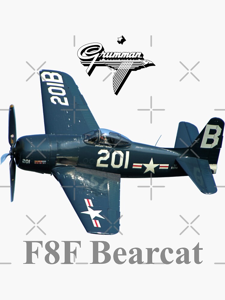 "Grumman F8F Bearcat" Sticker for Sale by Digitalfred | Redbubble