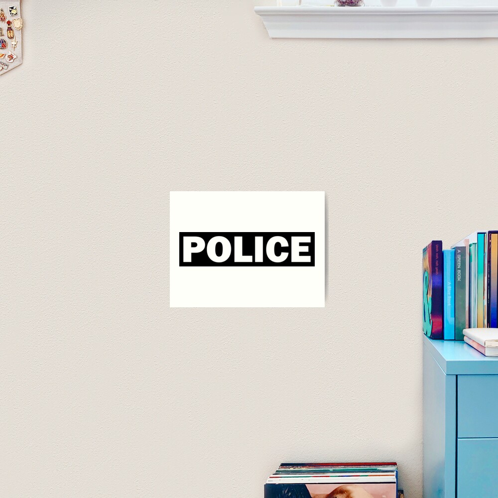 "POLICE - Logo White" Poster for Sale by Shadow2403 | Redbubble