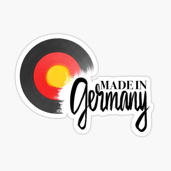 "Made in Germany" Sticker for Sale by arcanumstudio | Redbubble
