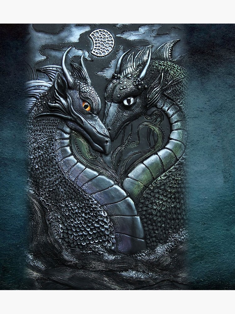 "Dragon CoupleS" Sticker for Sale by NatalieMarx | Redbubble