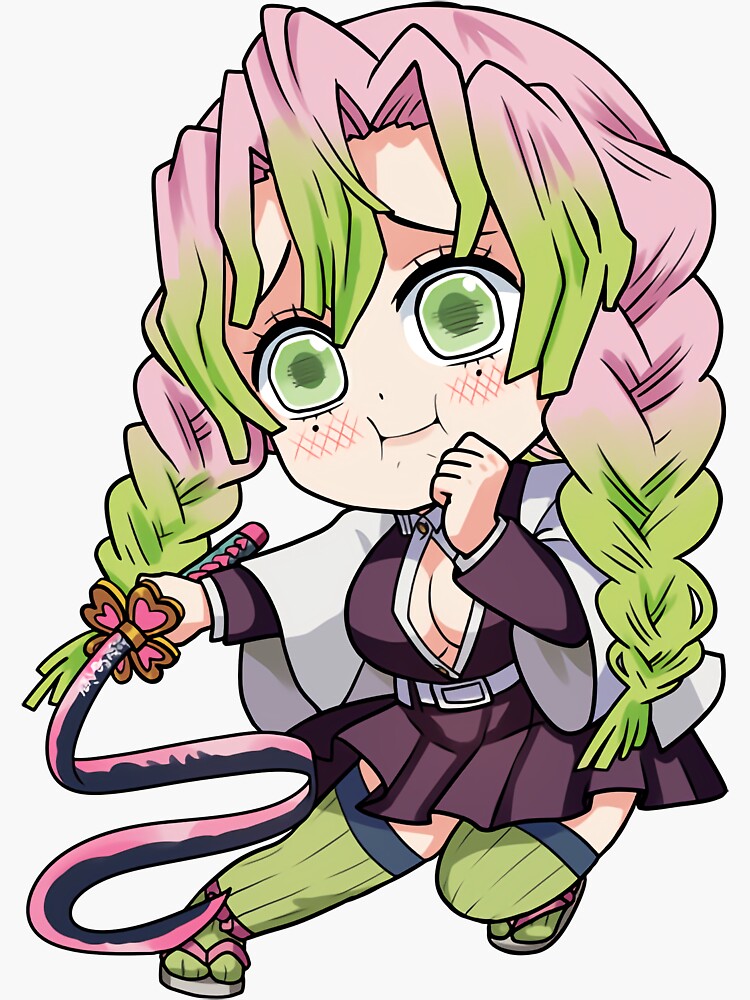 "Cute Chibi Mitsu-ri Love Hashira" Sticker for Sale by ChadMcNeal ...