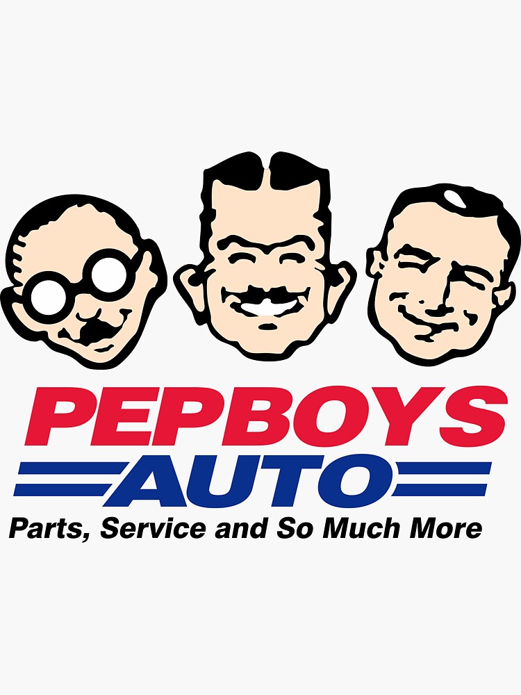 "PEP BOYS" Sticker for Sale by erickwrit | Redbubble