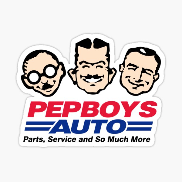 "PEP BOYS" Sticker for Sale by erickwrit | Redbubble