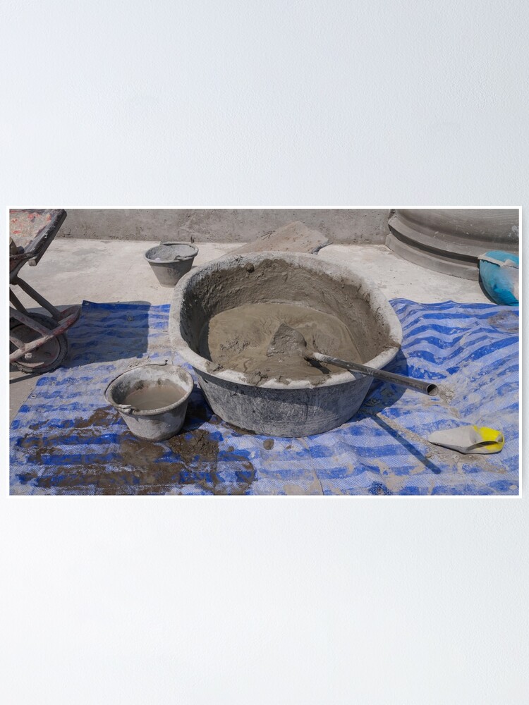 "Pickup for mixing cement" Poster for Sale by chansip | Redbubble