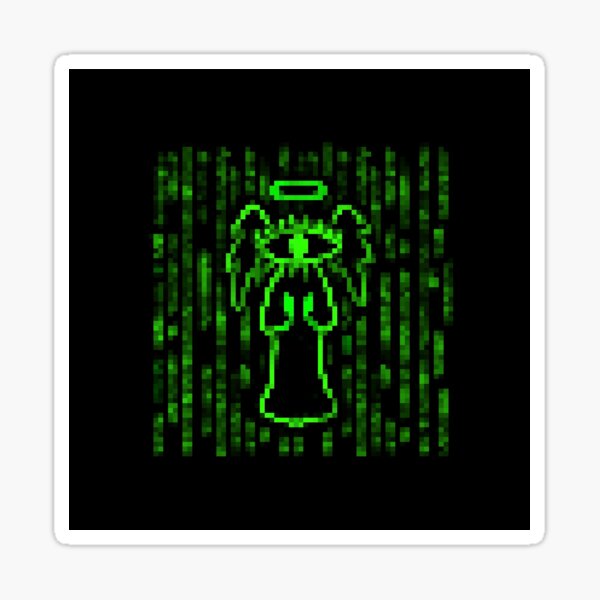 "COMPUTER ANGELS" Sticker for Sale by gabemtnz | Redbubble