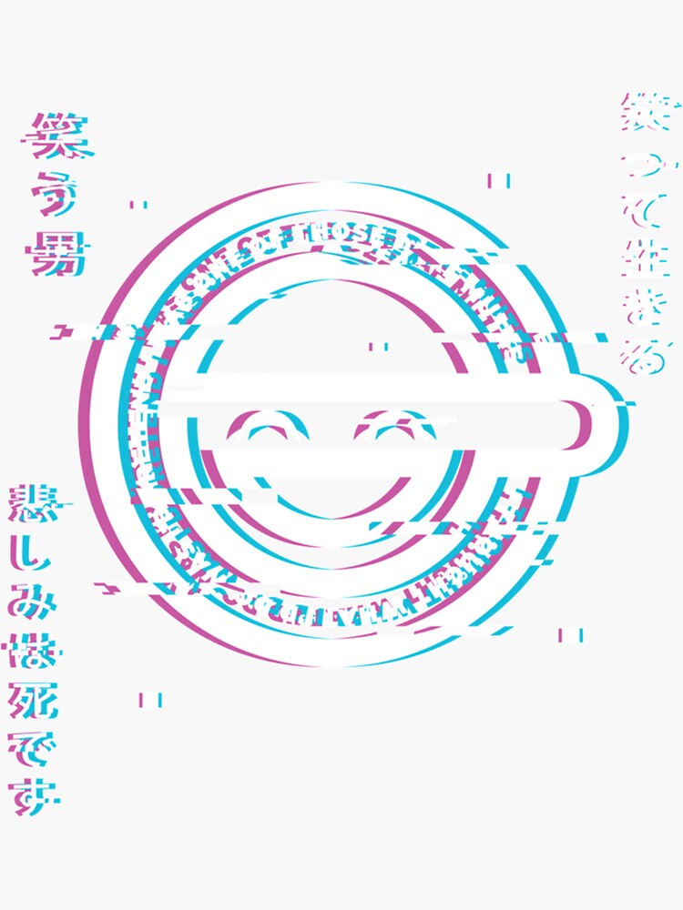 "The Laughing Man Ghost In The Shell Hacker " Sticker for Sale by ...