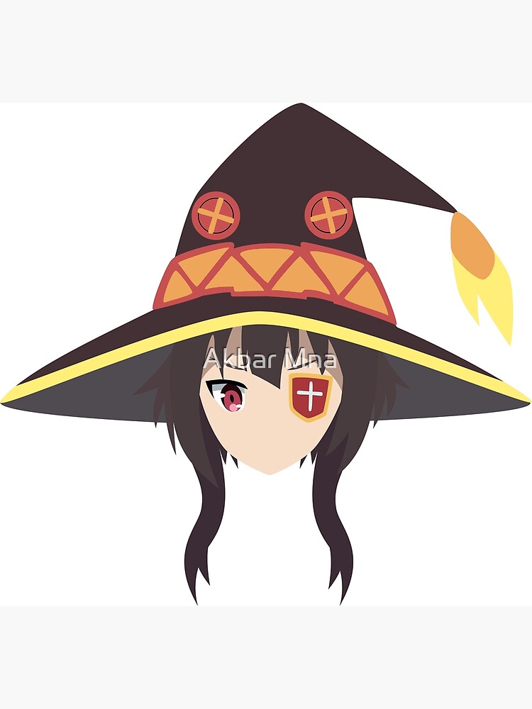 "Megumin Konosuba Simple Vector" Canvas Print by AkbarMna | Redbubble