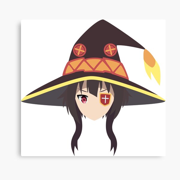 "Megumin Konosuba Simple Vector" Canvas Print by AkbarMna | Redbubble