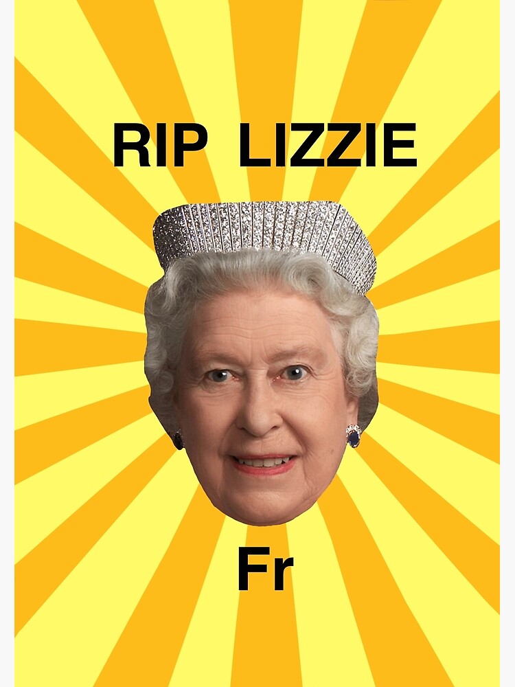 "The Queen of England Meme RIP" Poster for Sale by drawingpugi | Redbubble