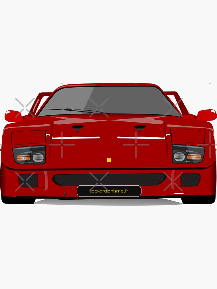"Youngtimer F40" Sticker for Sale by JPA-Graphisme | Redbubble