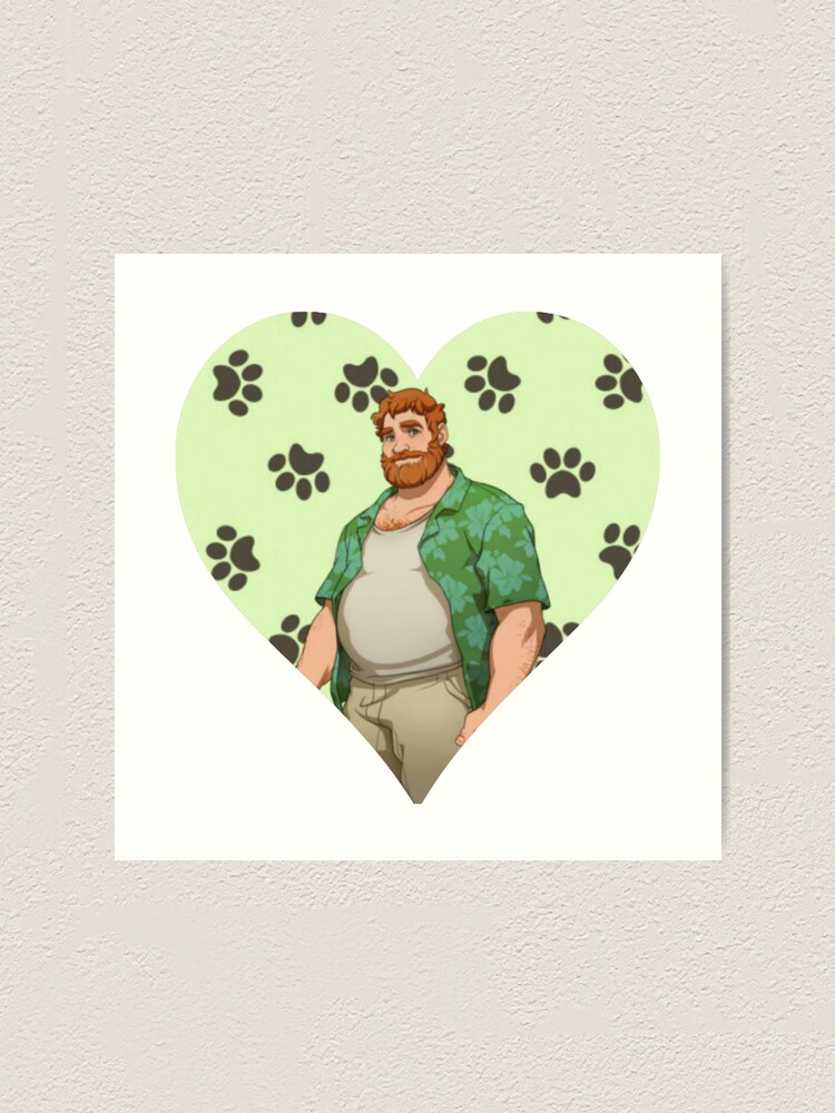 "Dream Daddy: Brian Harding" Art Print for Sale by raybound420 | Redbubble