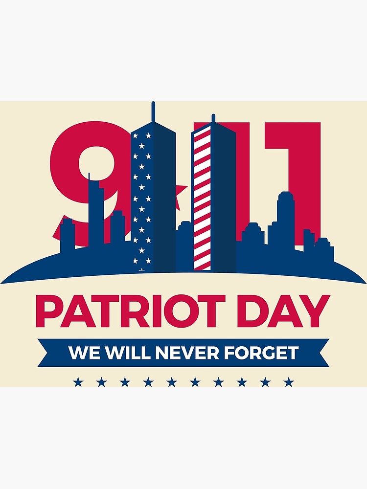 Póster «Un diseño con el 911 y las Torres Gemelas con las palabras Día ...