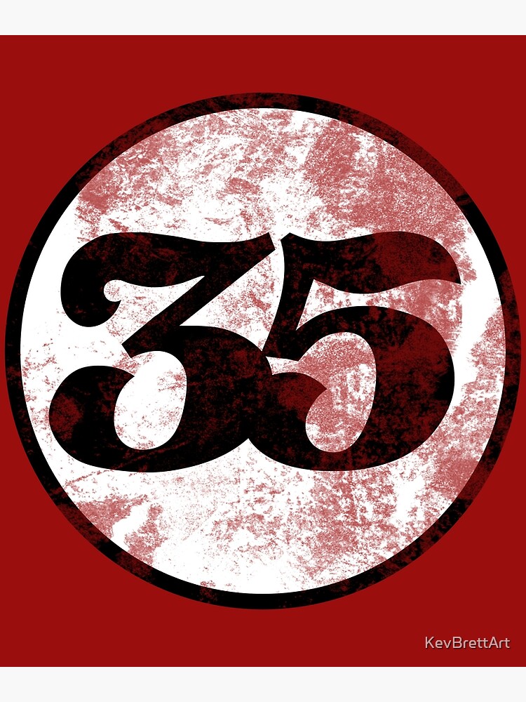 Poster « Sticker numéro de voiture de course Vintage Classic Circle ...