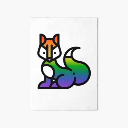 "LGBTQ+ pride fox" Art Board Print for Sale by Camilla117 | Redbubble