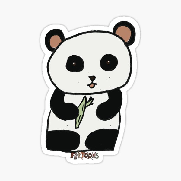 "Pondering Panda" Sticker for Sale by FortoonStore | Redbubble
