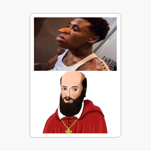 "QUANDALE DINGLE ART" Sticker for Sale by LaSalvador | Redbubble