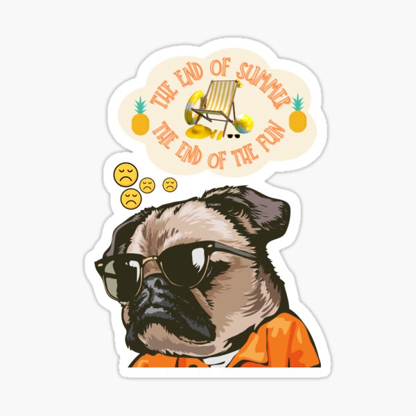"a cute sad dog" Sticker for Sale by solana55 | Redbubble