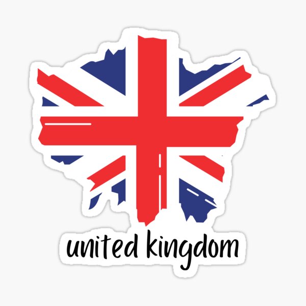 "united kingdom flag, flag of united kingdom" Sticker for Sale by ...