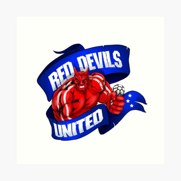 Manchester United And Red Devils Art Print By Walljamboree Redbubble