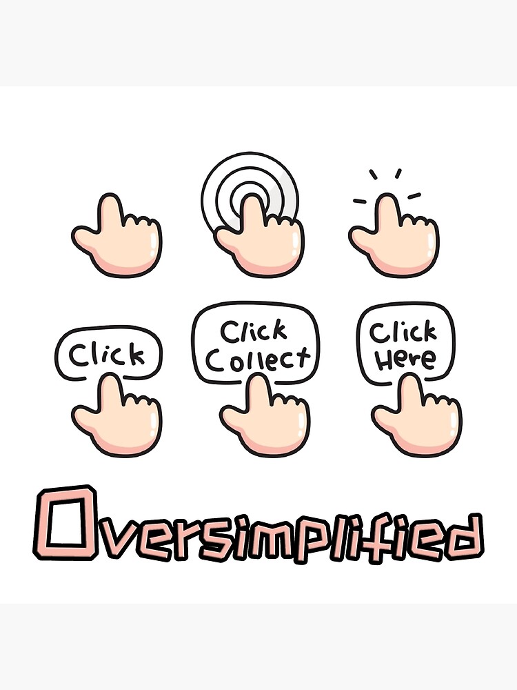 "oversimplified" Poster for Sale by Neylou-Art | Redbubble