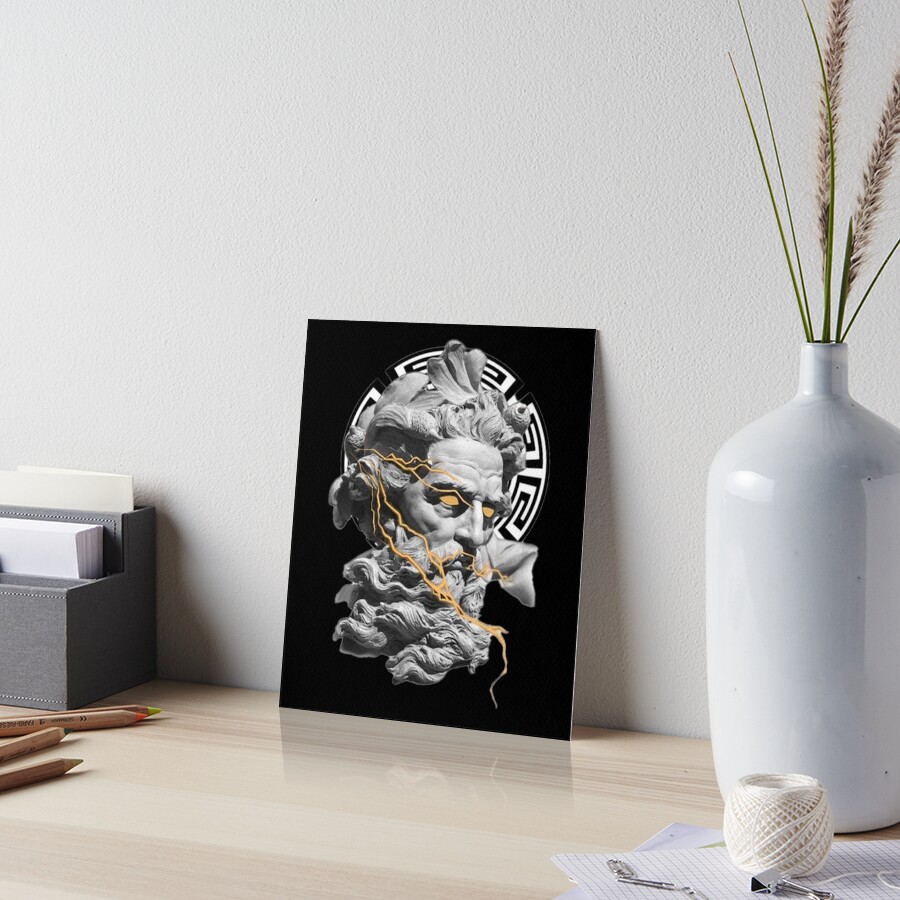 "Zeus Stylish God Greek Mythology Ancient Greek Gods Roman Culture" Art ...